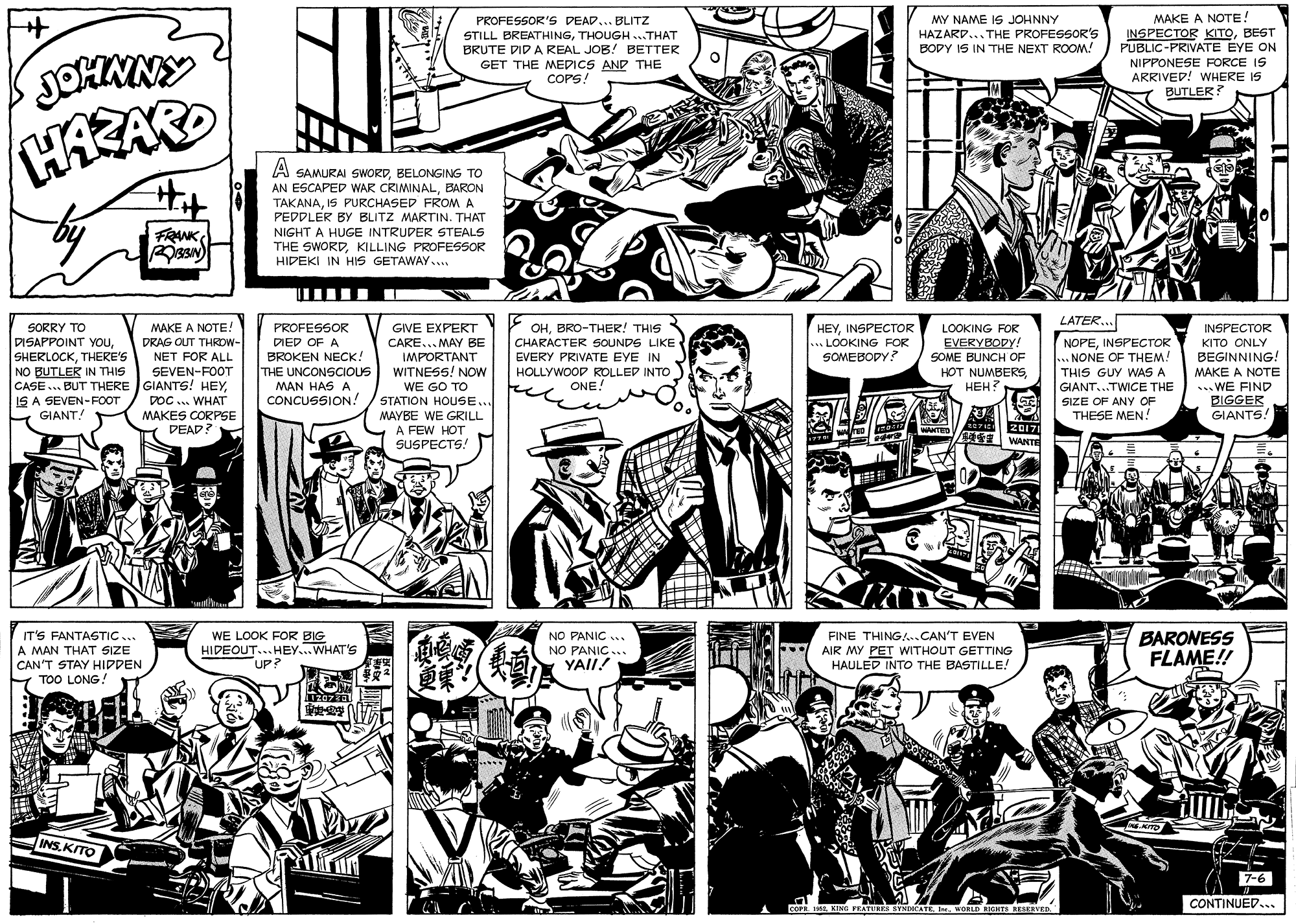 Johnny Hazard Comic Strip 1952-07-06 | Comics Kingdom