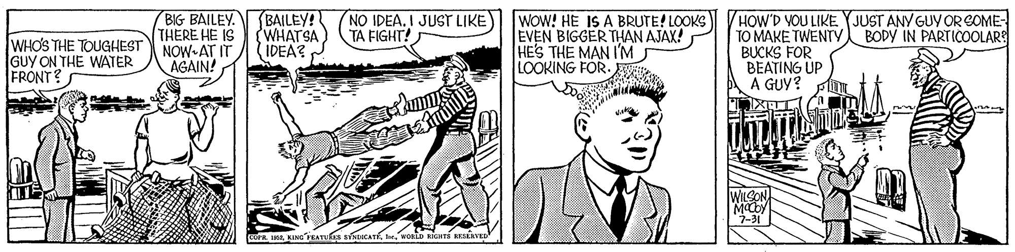 The Phantom Comic Strip 1952-07-31 | Comics Kingdom