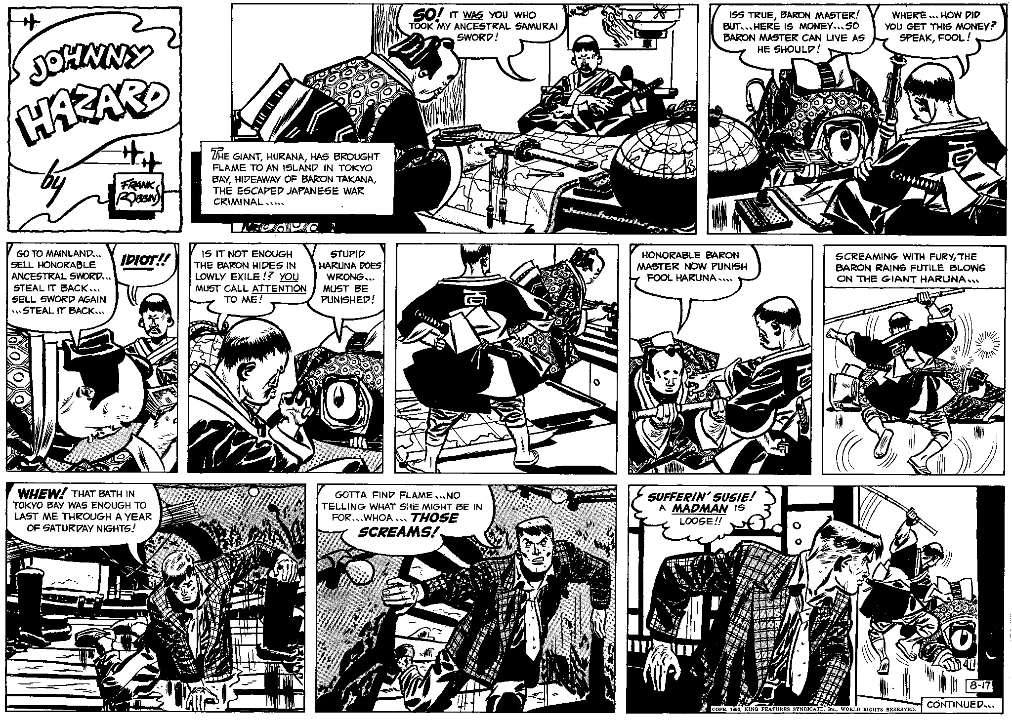 Johnny Hazard Comic Strip 1952-08-17 | Comics Kingdom