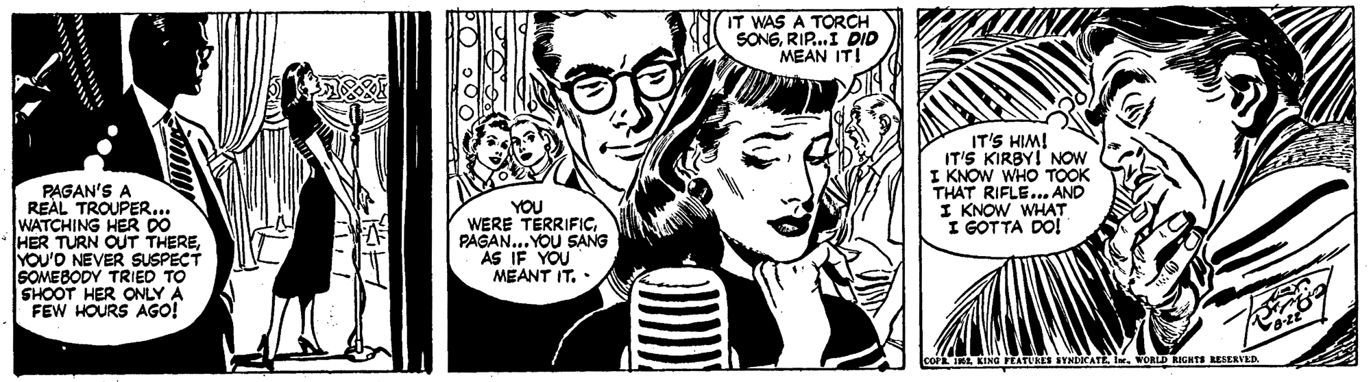 Rip Kirby Comic Strip 1952-08-22 | Comics Kingdom