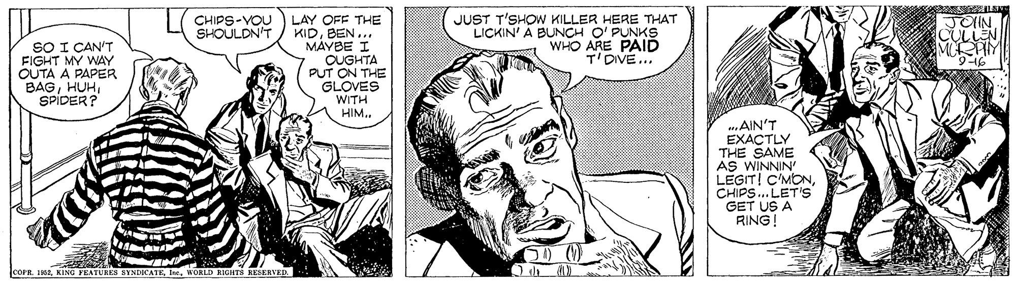 Big Ben Bolt Comic Strip 1952-09-16 | Comics Kingdom