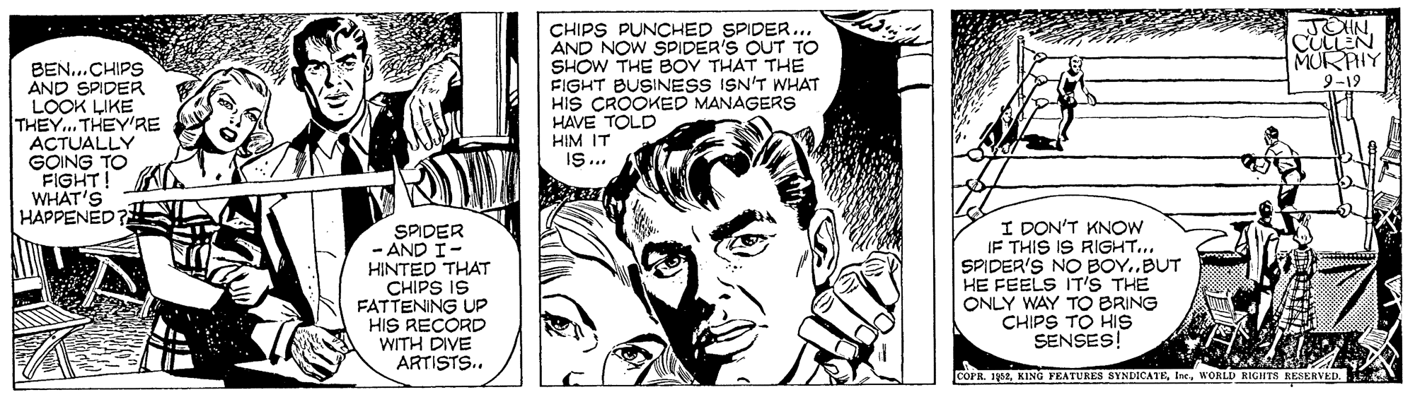 Big Ben Bolt Comic Strip 1952-09-19 | Comics Kingdom