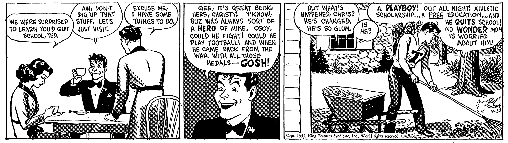 Buz Sawyer Comic Strip 1952-09-30 | Comics Kingdom