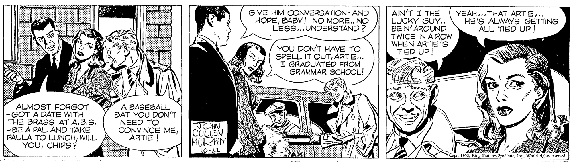 Big Ben Bolt Comic Strip 1952-10-22 | Comics Kingdom