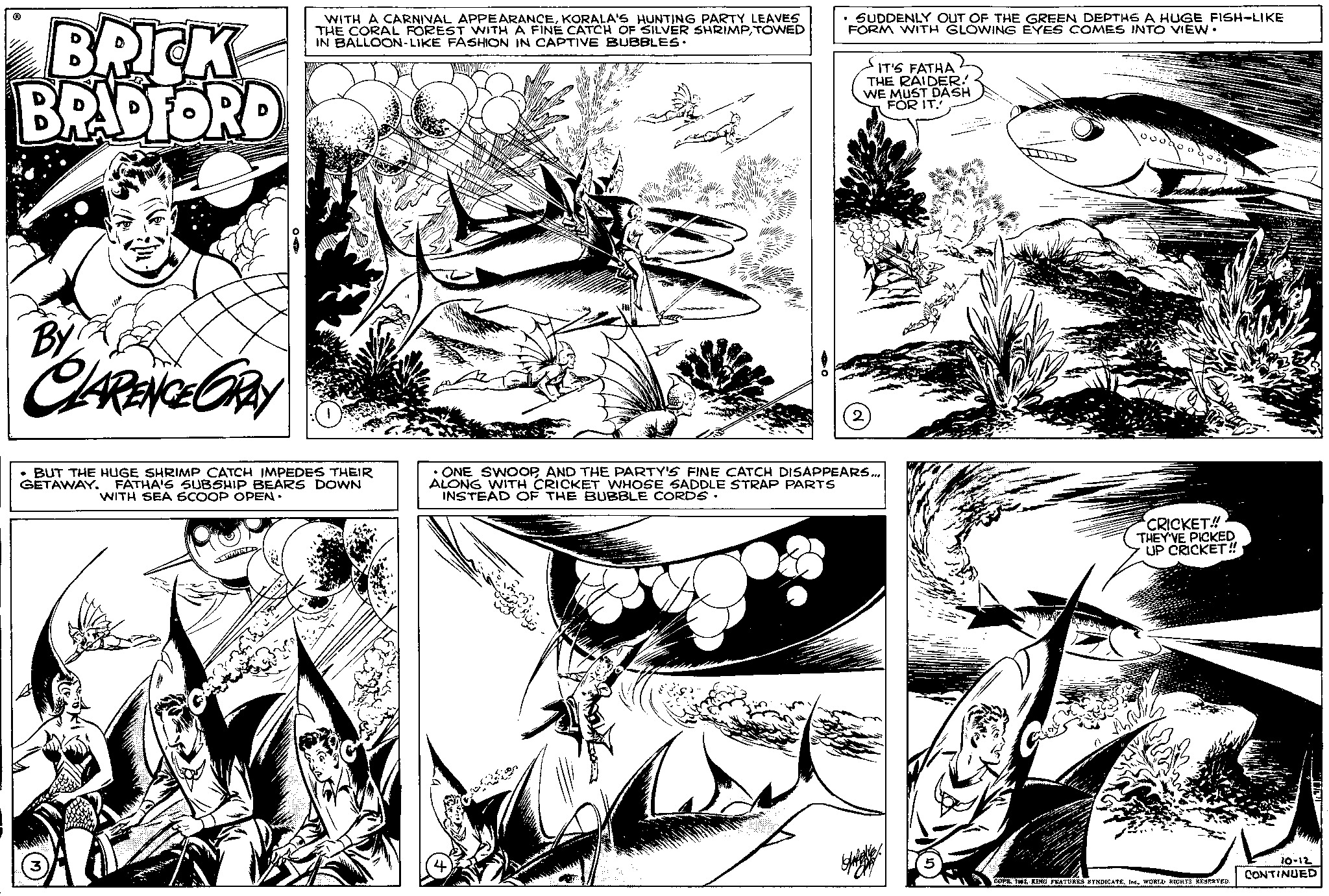 Brick Bradford Comic Strip 1952-10-12 | Comics Kingdom