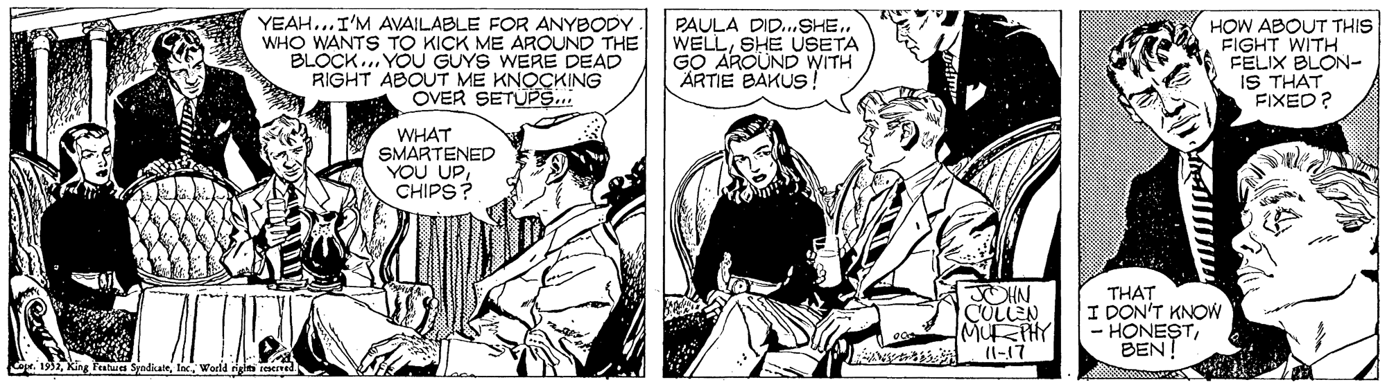 Big Ben Bolt Comic Strip 1952-11-17 | Comics Kingdom