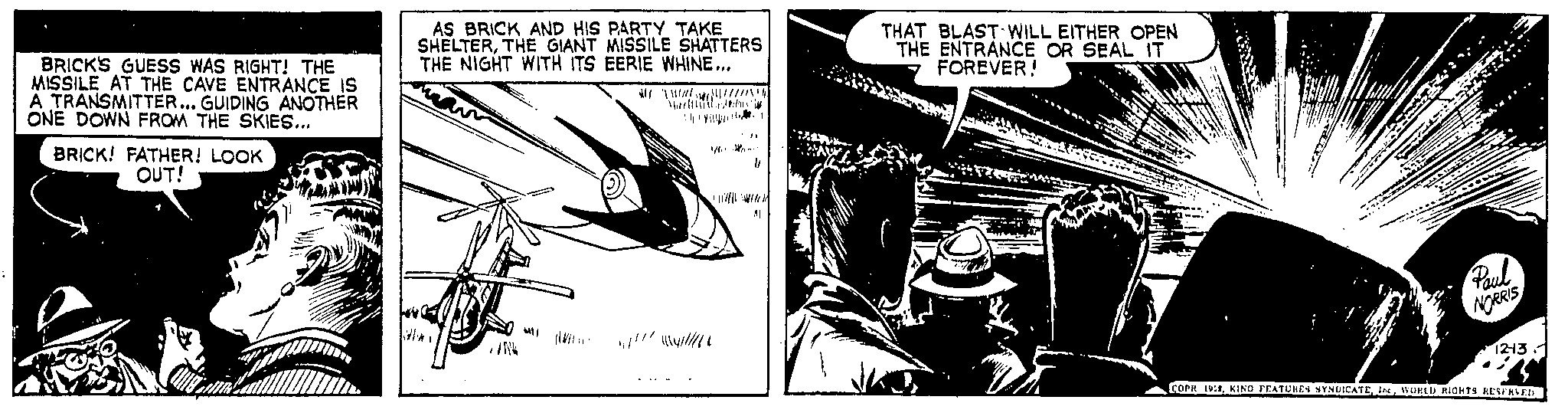 Brick Bradford Comic Strip 1952-12-13 | Comics Kingdom