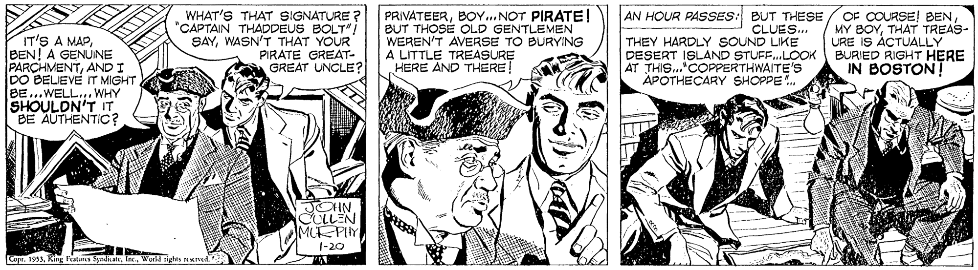 Big Ben Bolt Comic Strip 1953-01-20 | Comics Kingdom
