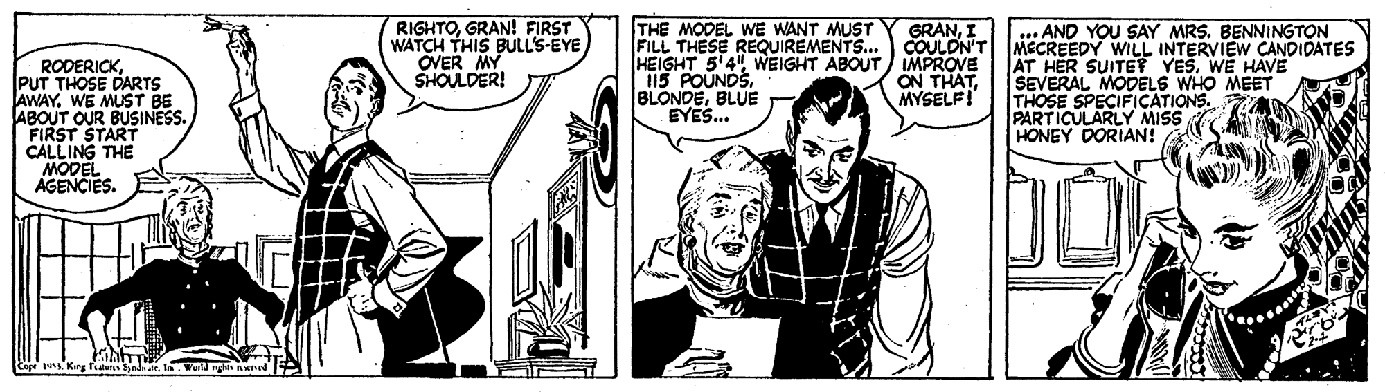 Rip Kirby Comic Strip 1953-02-04 | Comics Kingdom
