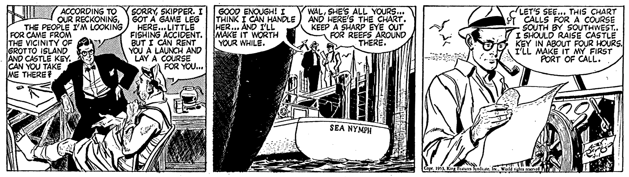Rip Kirby Comic Strip 1953-04-01 | Comics Kingdom