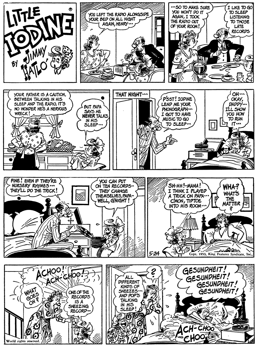 Little Iodine Sundays Comic Strip 1953-05-24 | Comics Kingdom