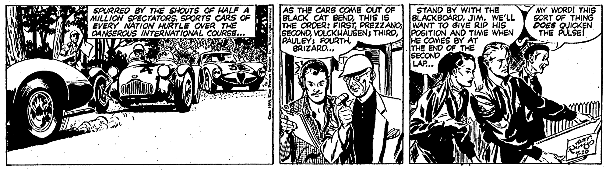 Rip Kirby Comic Strip 1953-07-20 | Comics Kingdom