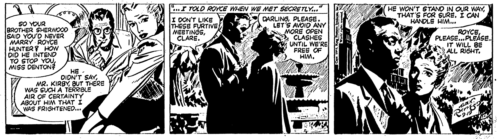 Rip Kirby Comic Strip 1953-09-19 | Comics Kingdom