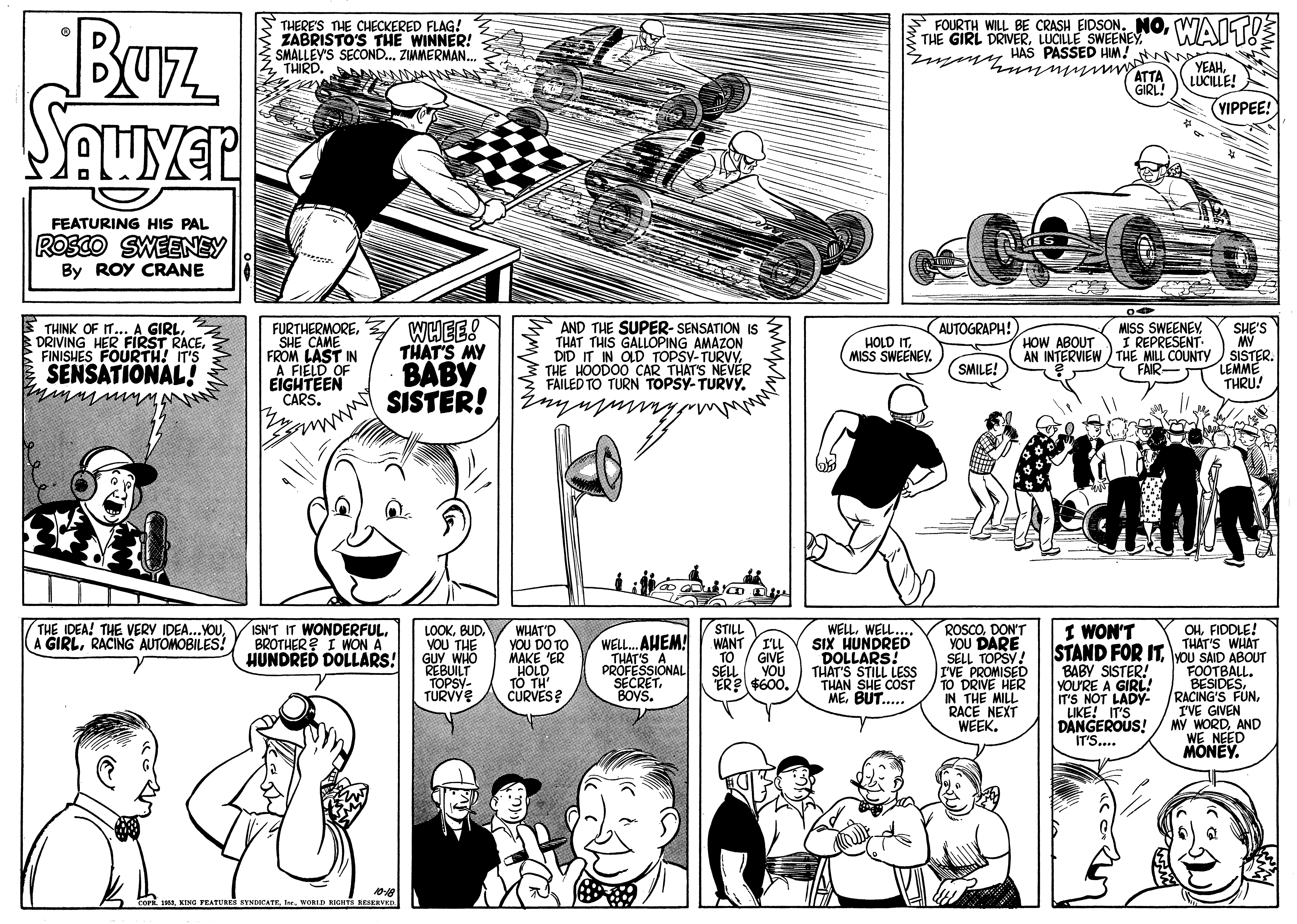 Buz Sawyer Comic Strip 1953-10-18 | Comics Kingdom