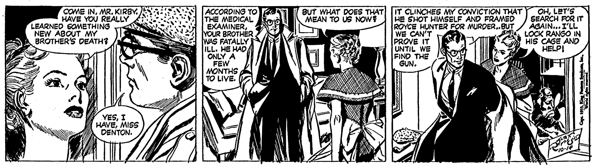 Rip Kirby Comic Strip 1953-10-14 | Comics Kingdom
