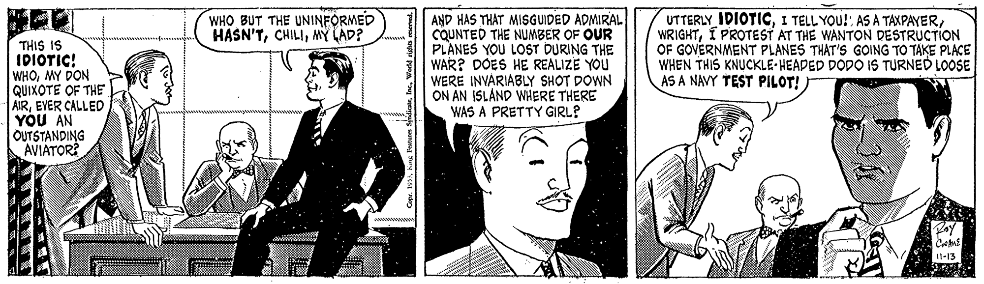 Buz Sawyer Comic Strip 1953-11-13 | Comics Kingdom