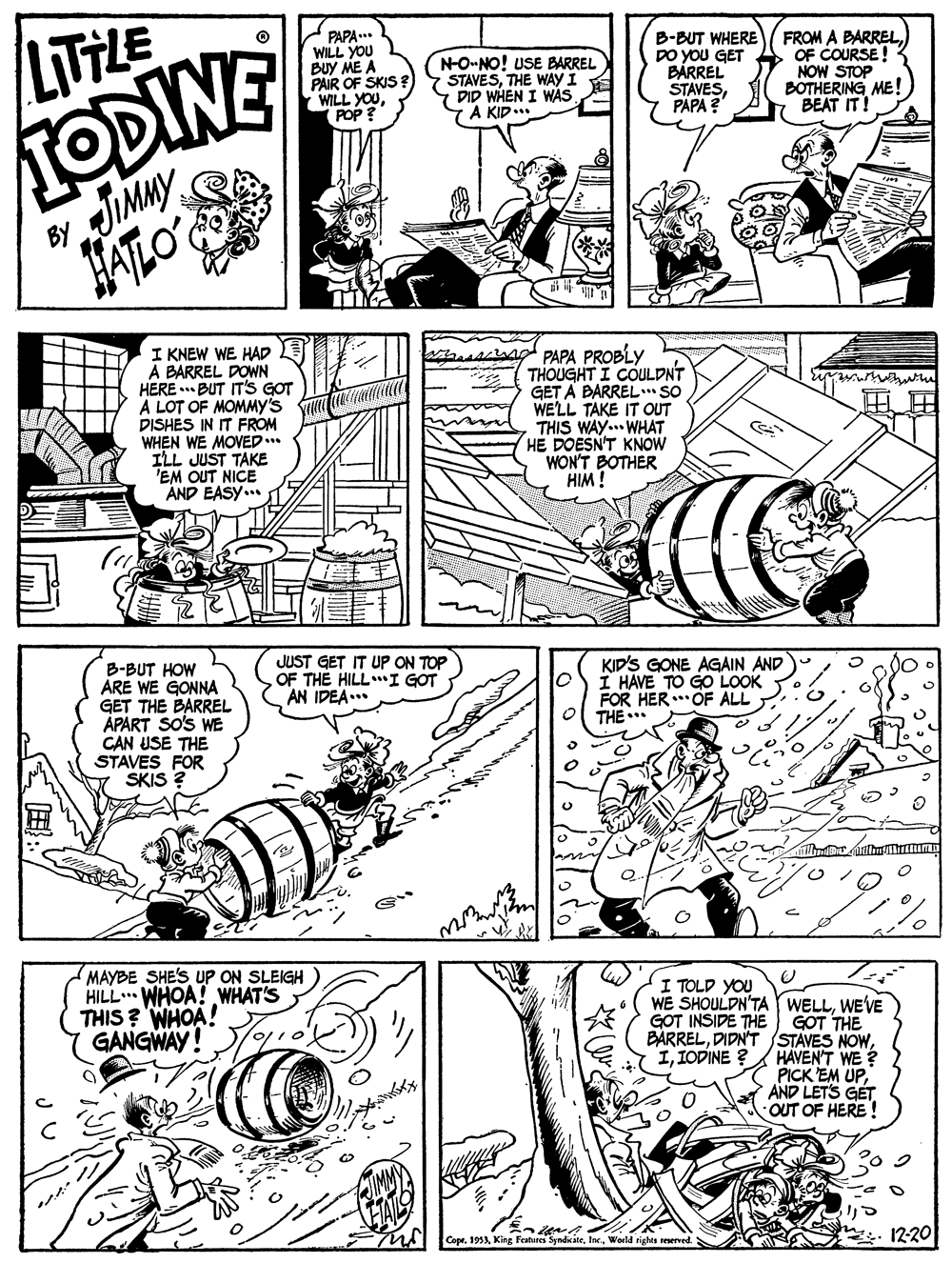 Little Iodine Sundays Comic Strip 1953-12-20 | Comics Kingdom