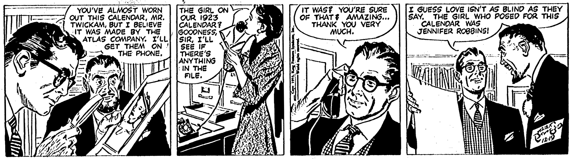 Rip Kirby Comic Strip 1953-12-19 | Comics Kingdom