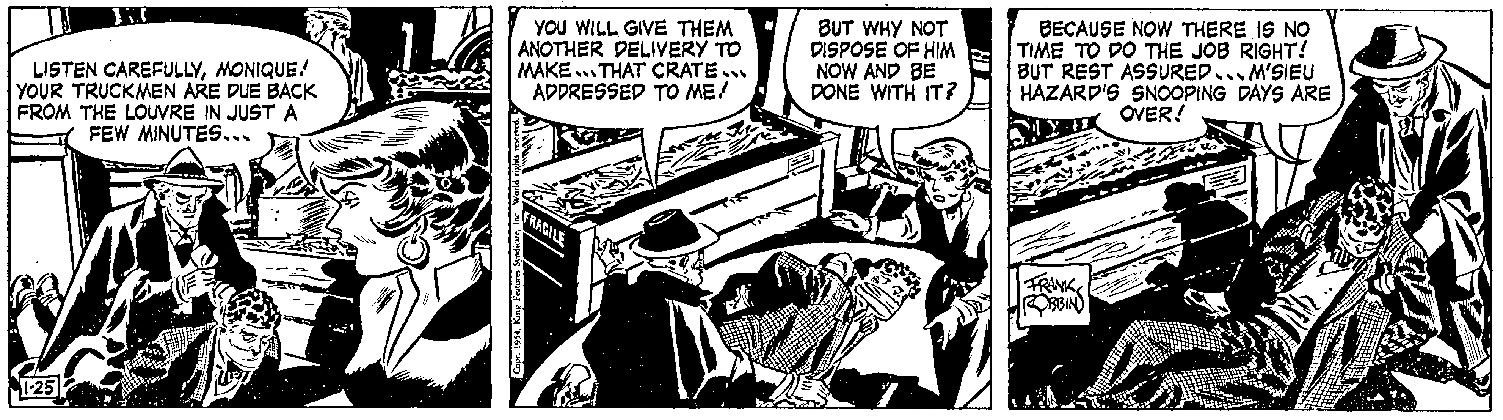 Johnny Hazard Comic Strip 1954-01-25 | Comics Kingdom