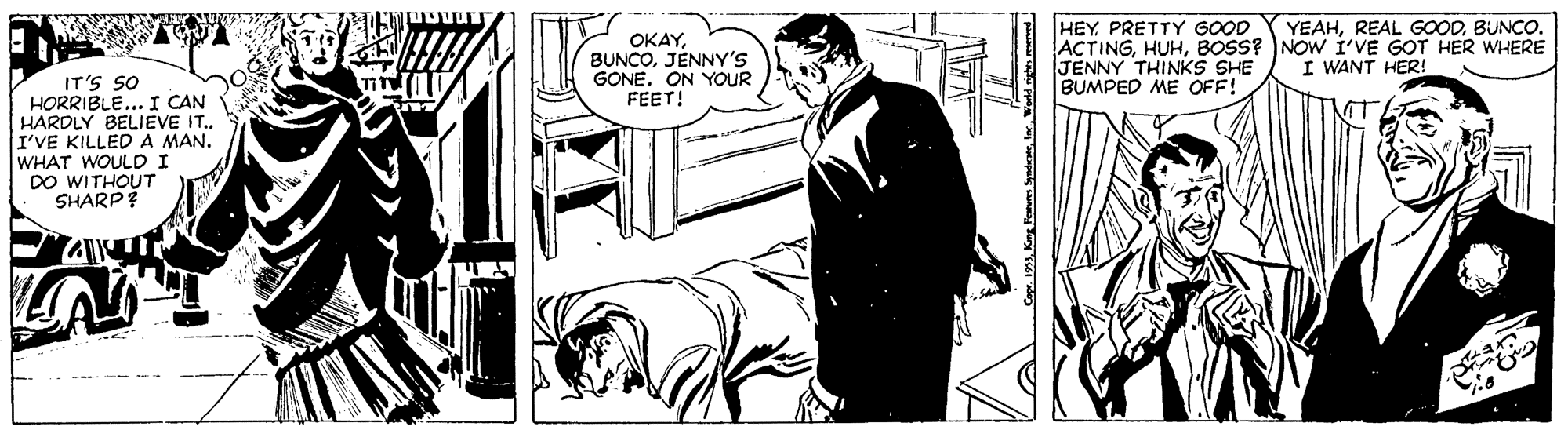 Rip Kirby Comic Strip 1954-01-08 | Comics Kingdom