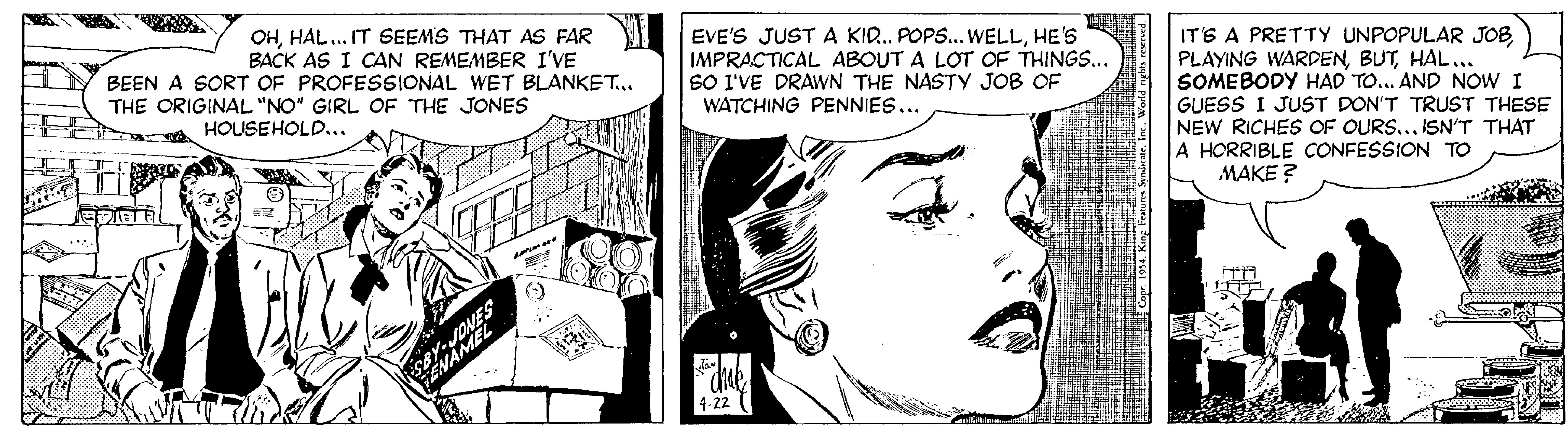 Heart Of Juliet Jones Comic Strip 1954-04-22 | Comics Kingdom