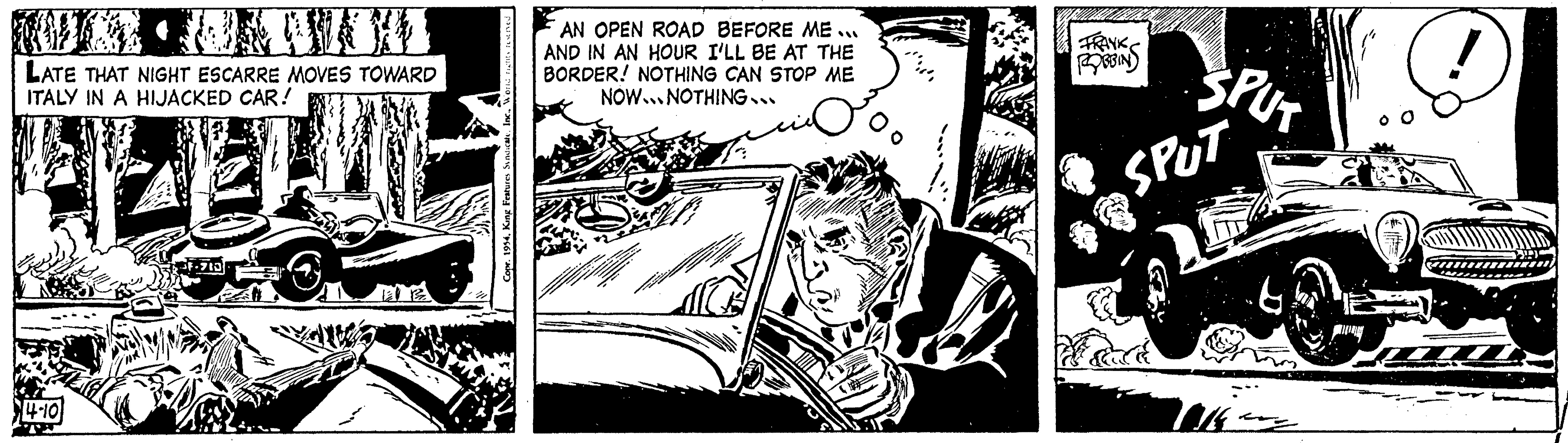 Johnny Hazard Comic Strip 1954-04-10 | Comics Kingdom