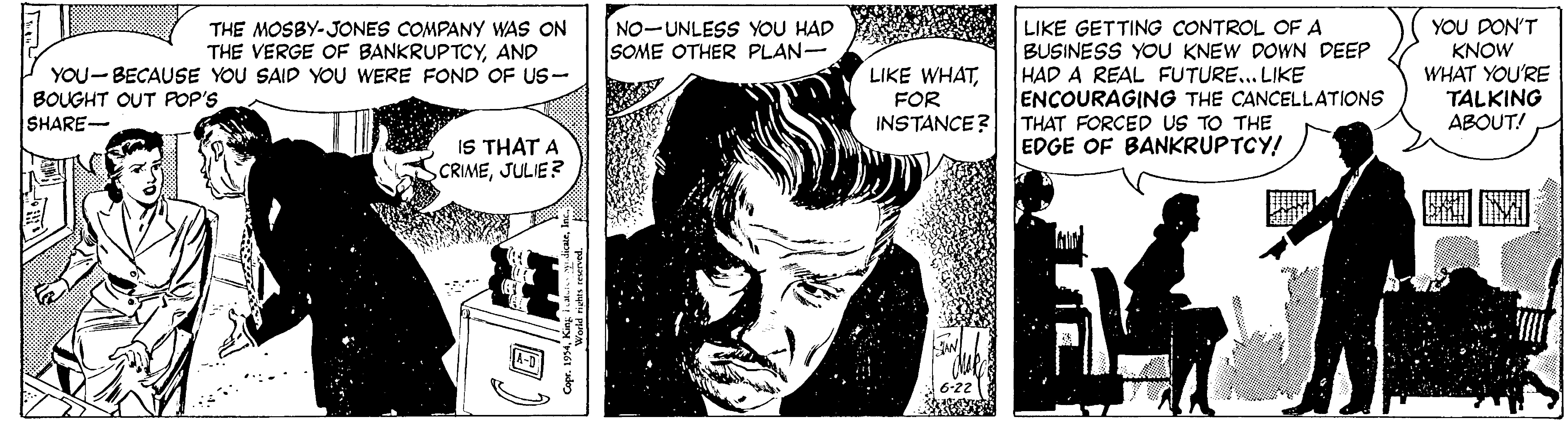 Heart Of Juliet Jones Comic Strip 1954-06-22 | Comics Kingdom