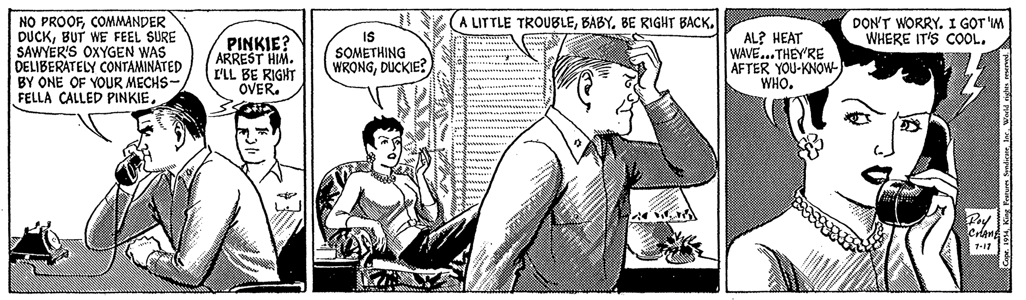 Buz Sawyer Comic Strip 1954-07-17 | Comics Kingdom
