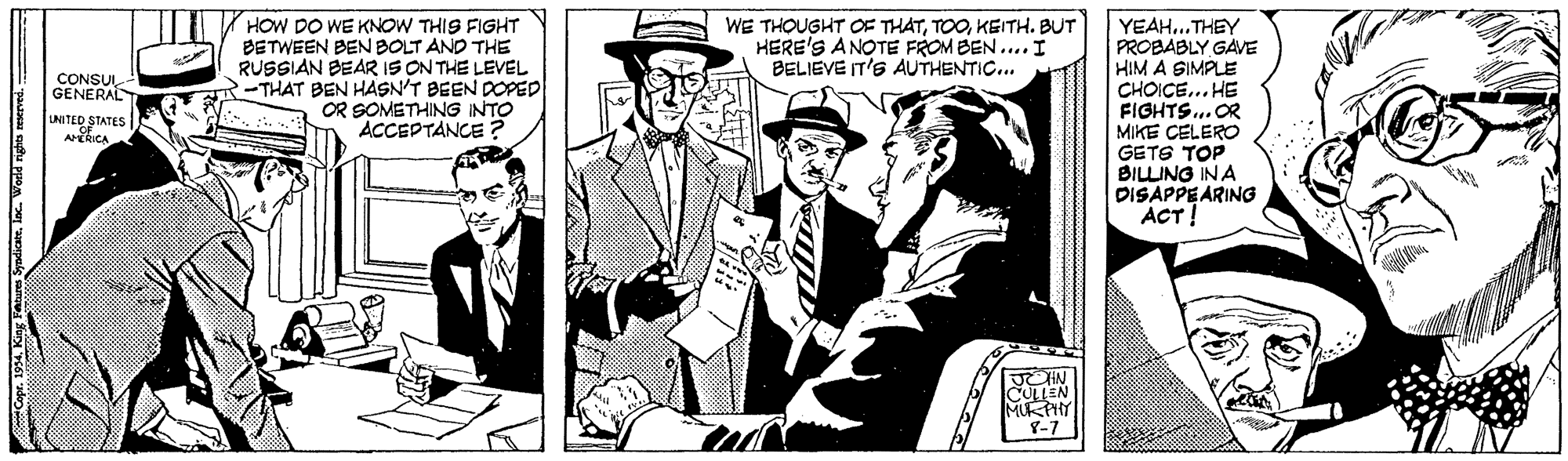Big Ben Bolt Comic Strip 1954-08-07 | Comics Kingdom