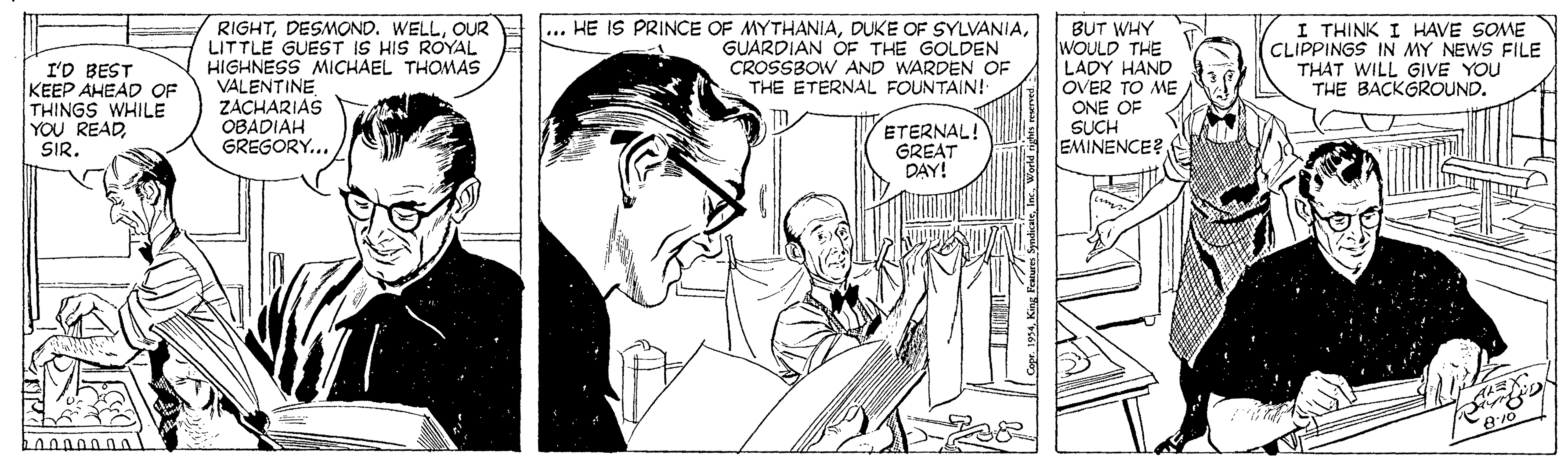 Rip Kirby Comic Strip 1954-08-10 | Comics Kingdom