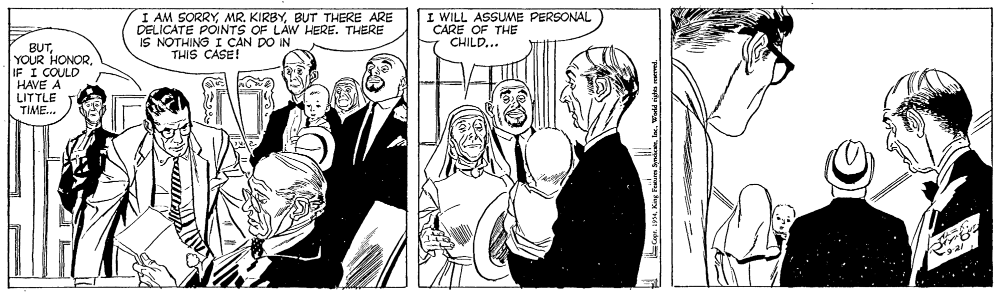 Rip Kirby Comic Strip 1954-09-21 | Comics Kingdom