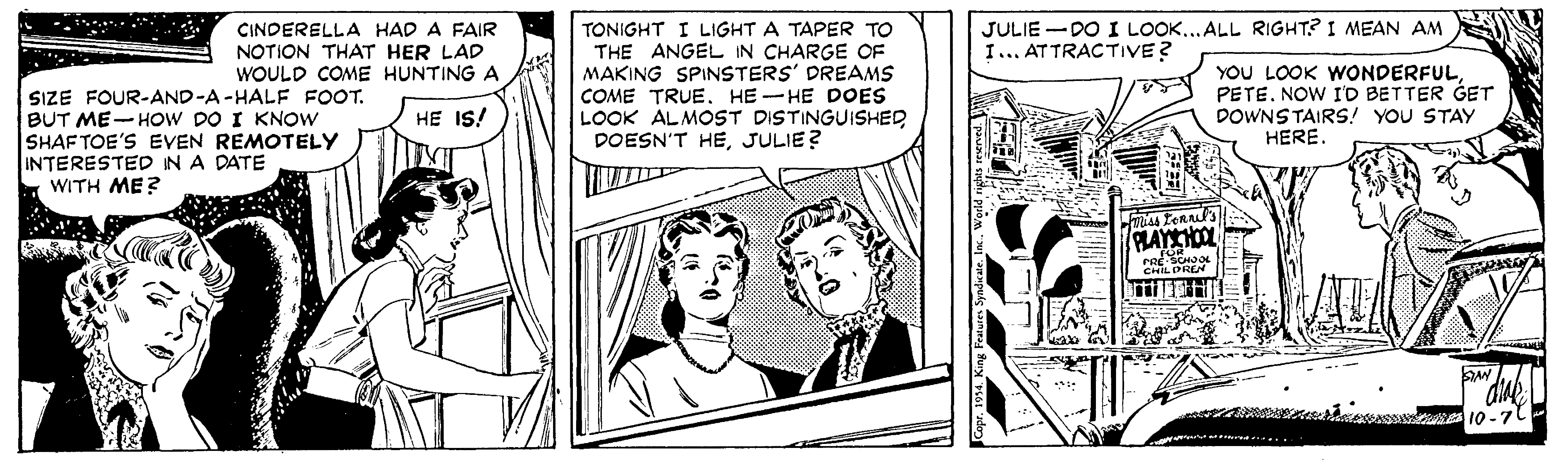 Heart Of Juliet Jones Comic Strip 1954-10-07 | Comics Kingdom