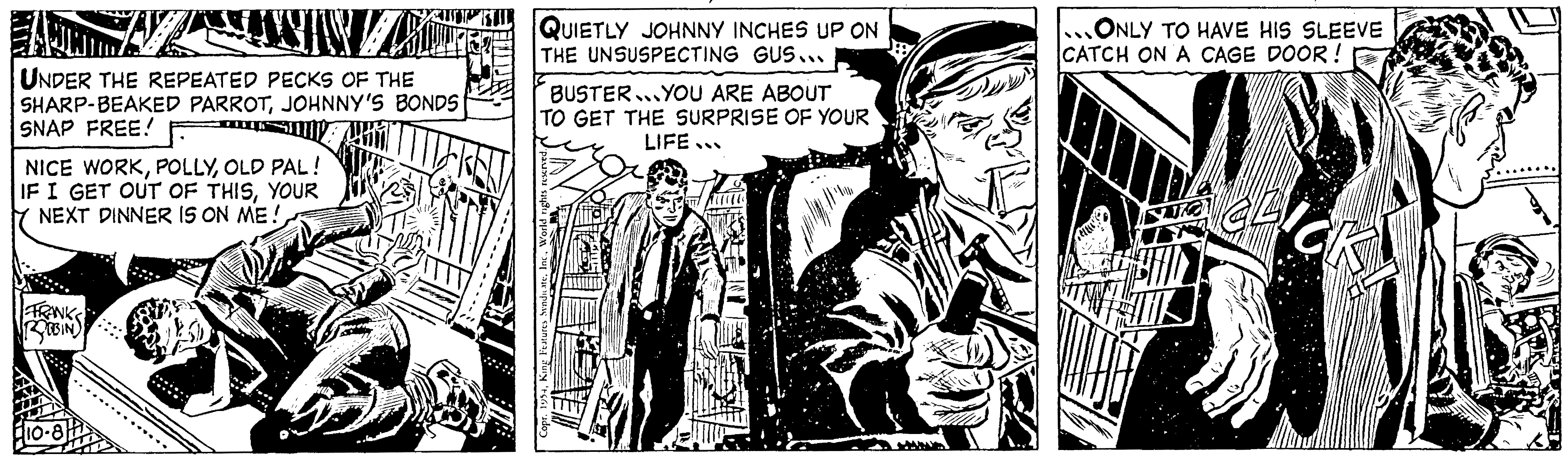 Johnny Hazard Comic Strip 1954-10-08 | Comics Kingdom