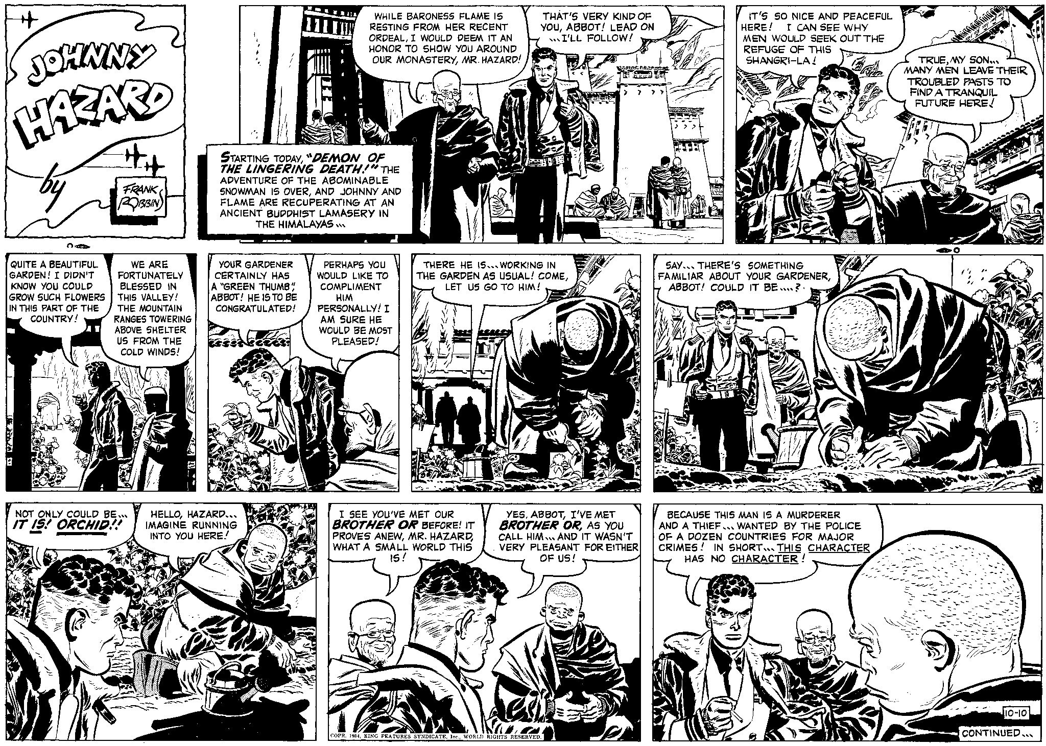 Johnny Hazard Comic Strip 1954-10-10 | Comics Kingdom