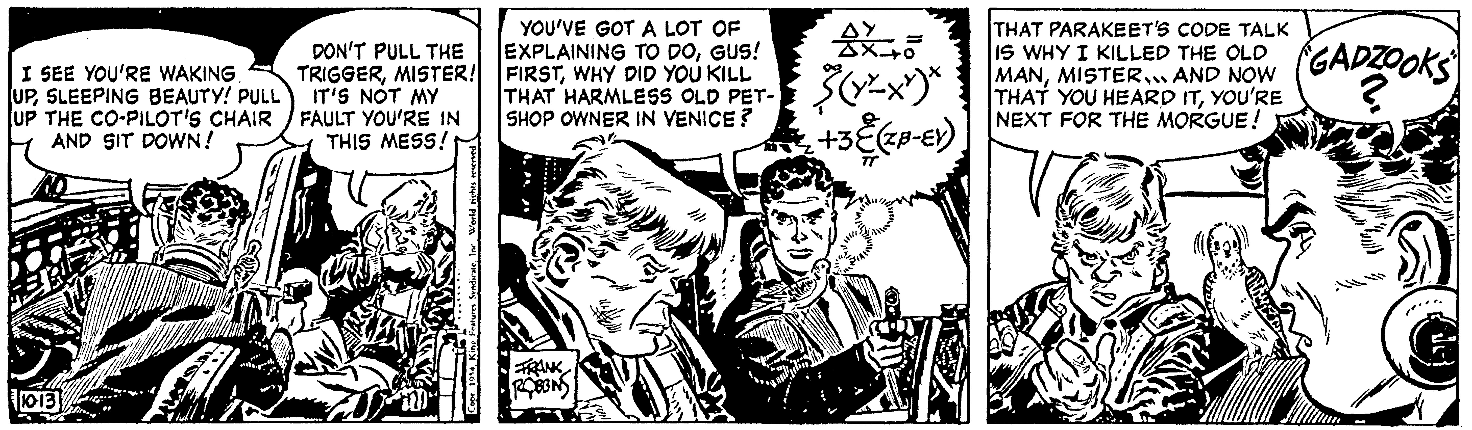 Johnny Hazard Comic Strip 1954-10-13 | Comics Kingdom