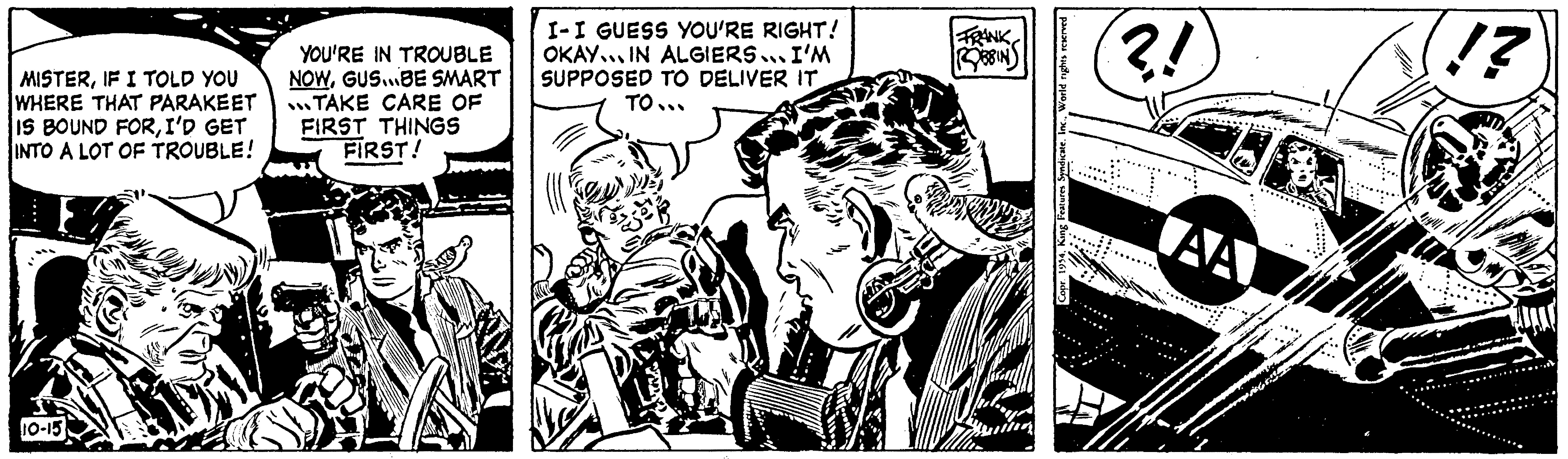 Johnny Hazard Comic Strip 1954-10-15 | Comics Kingdom