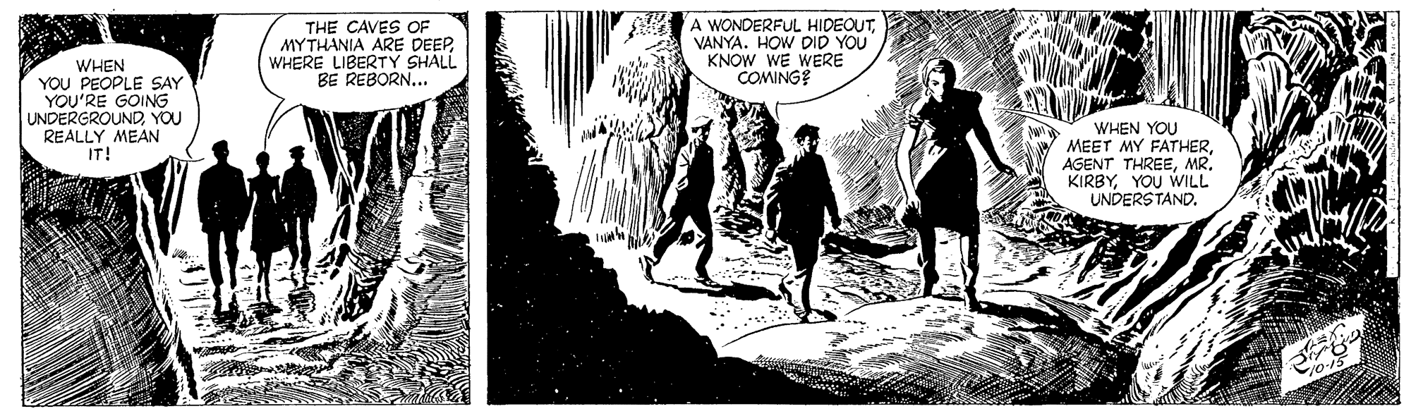 Rip Kirby Comic Strip 1954-10-15 | Comics Kingdom