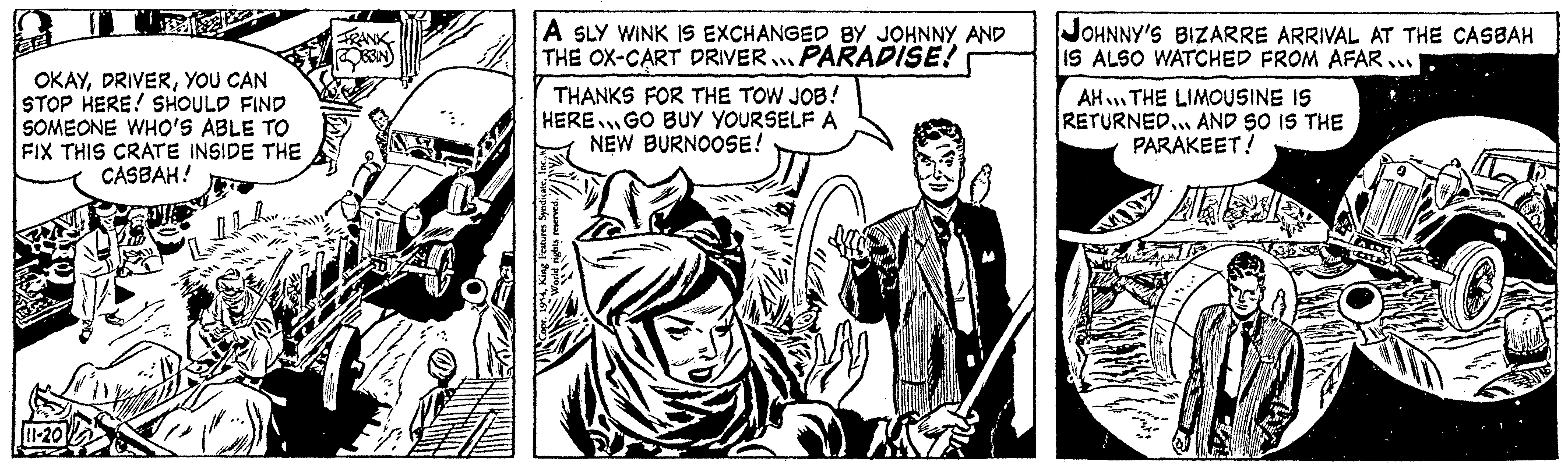 Johnny Hazard Comic Strip 1954-11-20 | Comics Kingdom