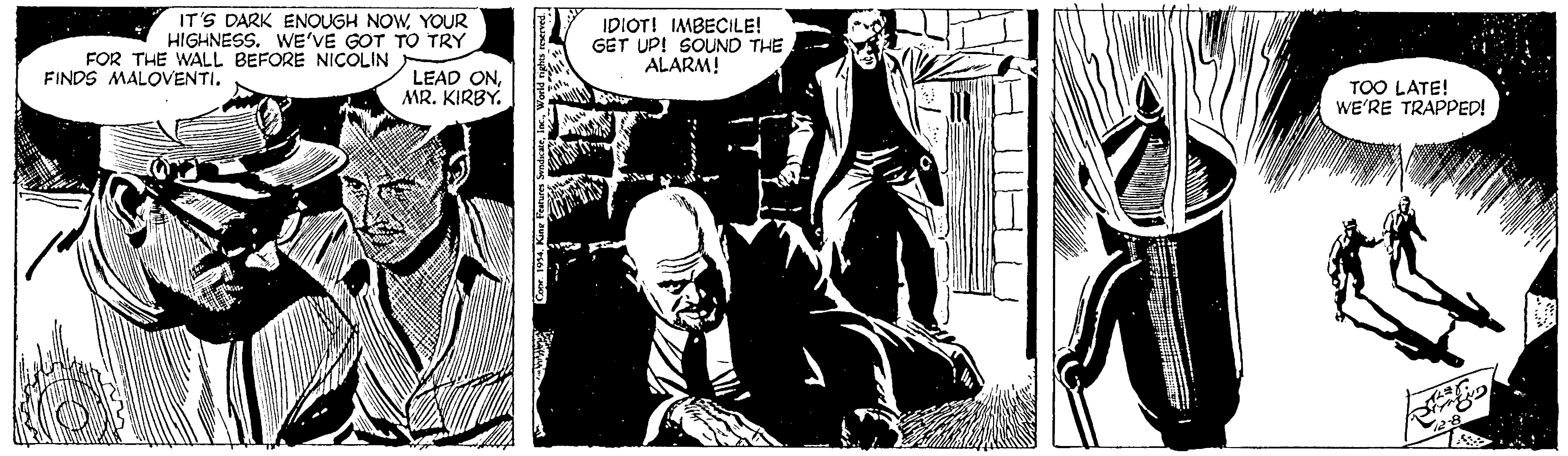 Rip Kirby Comic Strip 1954-12-08 | Comics Kingdom