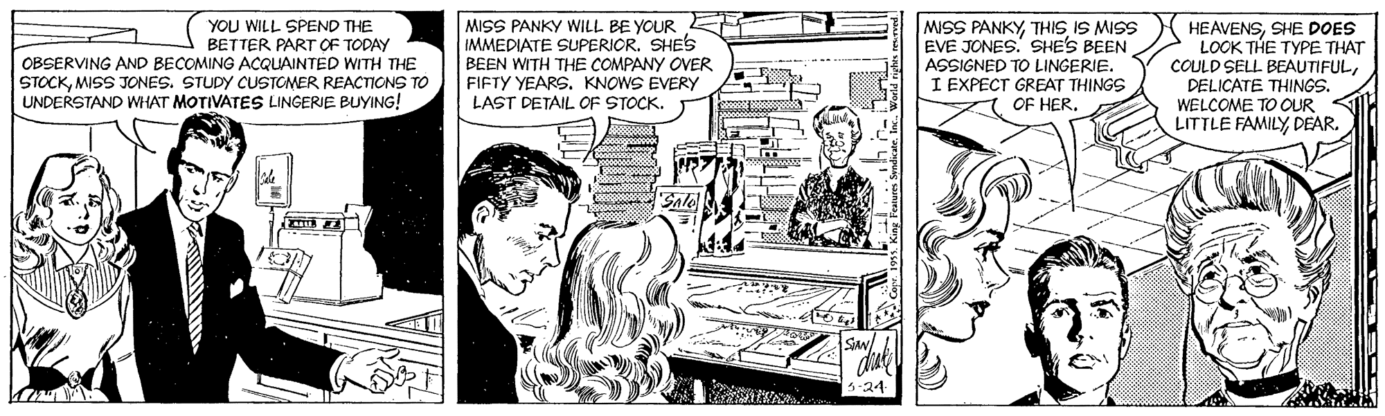 Heart Of Juliet Jones Comic Strip 1955-03-24 | Comics Kingdom