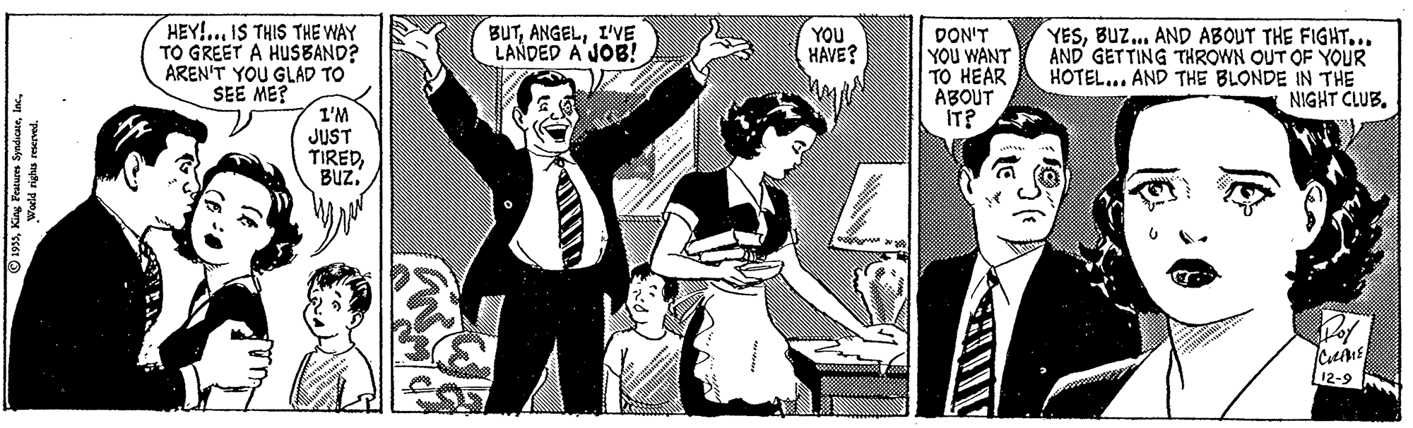 Buz Sawyer Comic Strip 1955-12-09 | Comics Kingdom