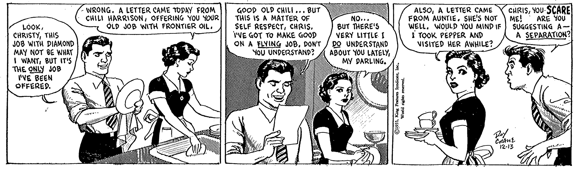 Buz Sawyer Comic Strip 1955-12-13 | Comics Kingdom