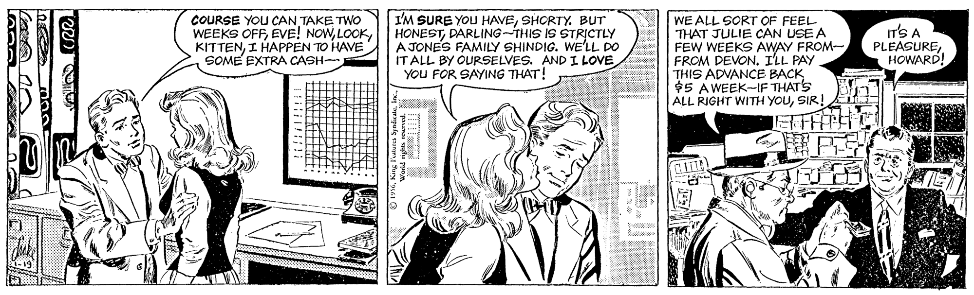 Heart Of Juliet Jones Comic Strip 1956-01-19 | Comics Kingdom