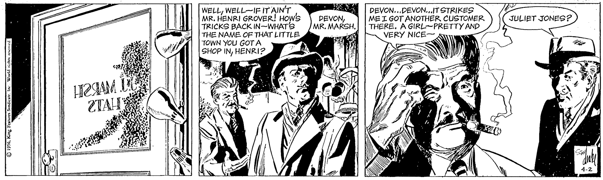 Heart Of Juliet Jones Comic Strip 1956-04-02 | Comics Kingdom