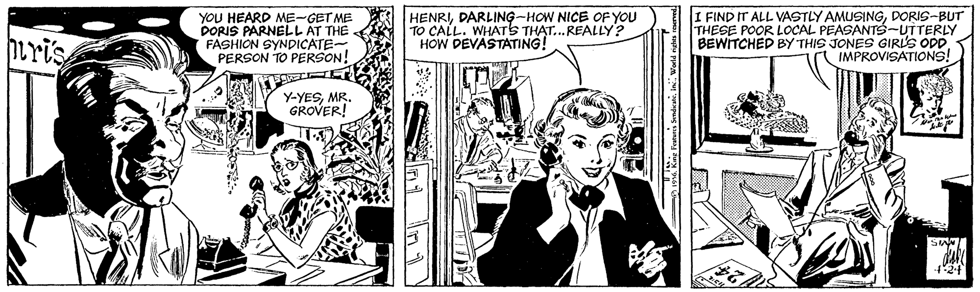 Heart Of Juliet Jones Comic Strip 1956-04-24 | Comics Kingdom