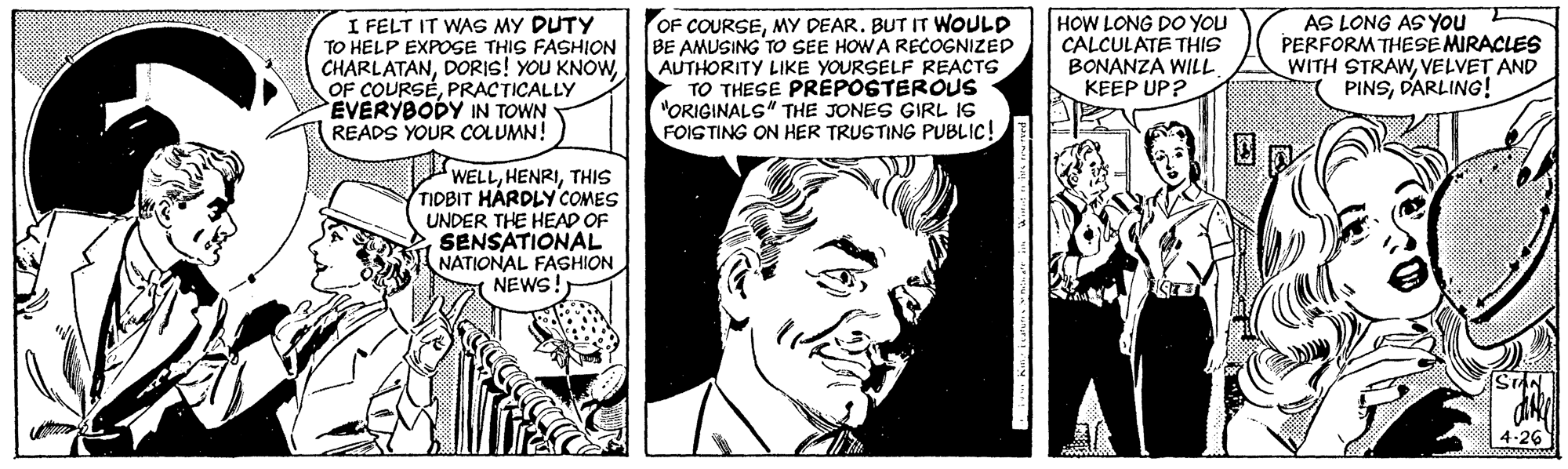 Heart Of Juliet Jones Comic Strip 1956-04-26 | Comics Kingdom