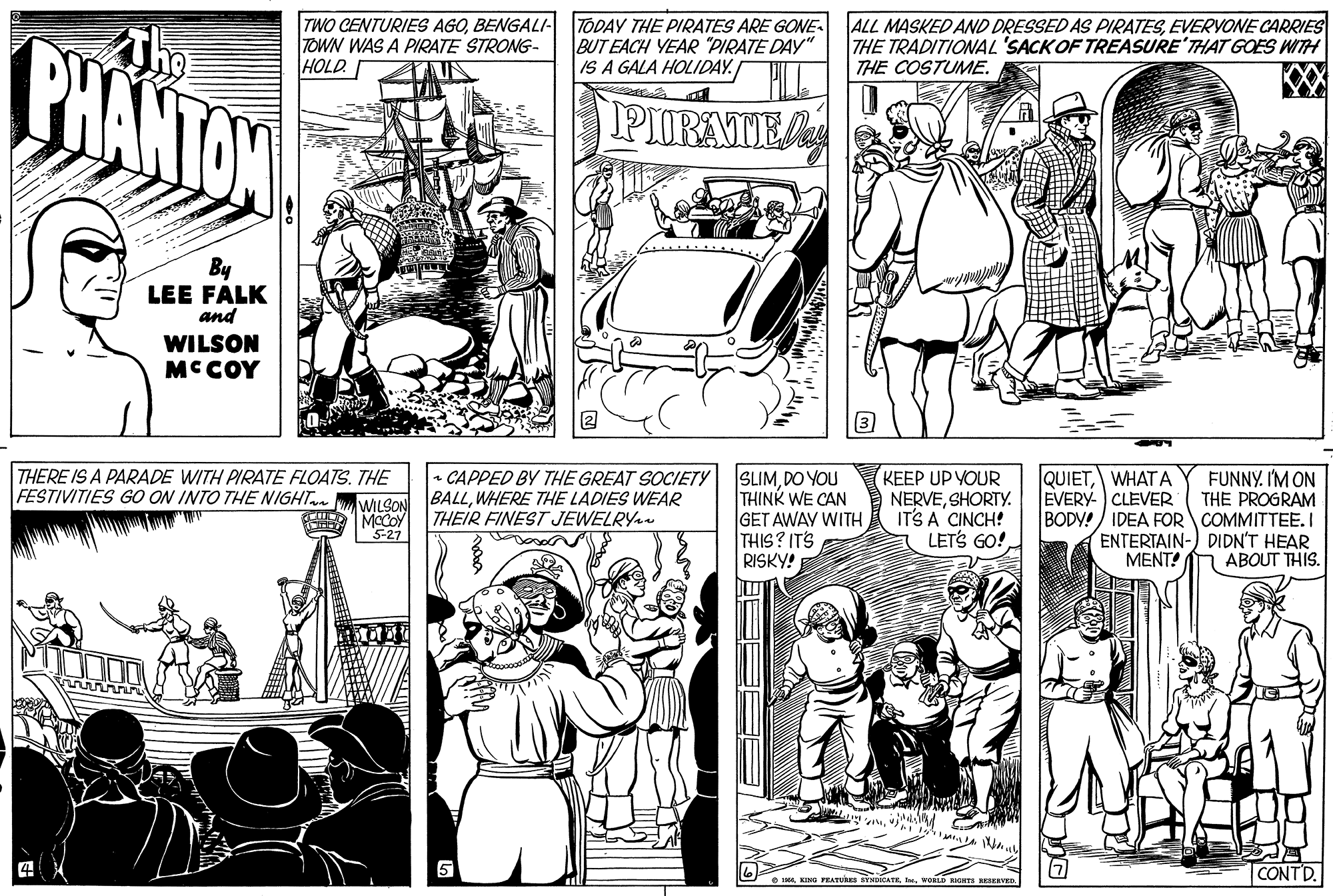 The Phantom Vintage Sundays Comic Strip 1956-05-27 | Comics Kingdom