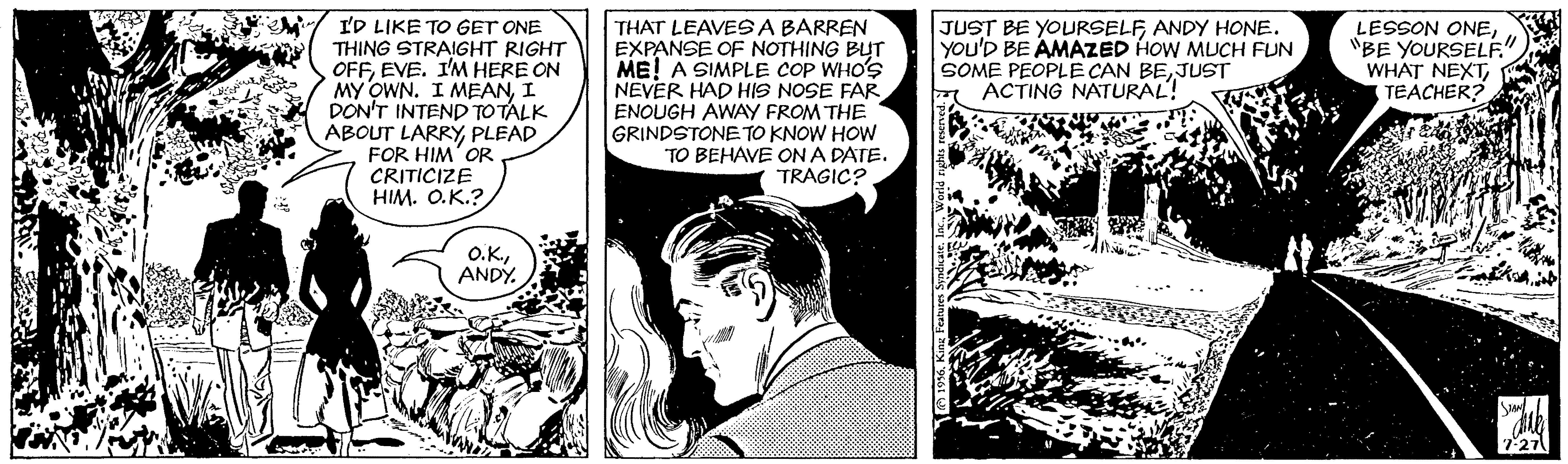 Heart Of Juliet Jones Comic Strip 1956-07-27 | Comics Kingdom