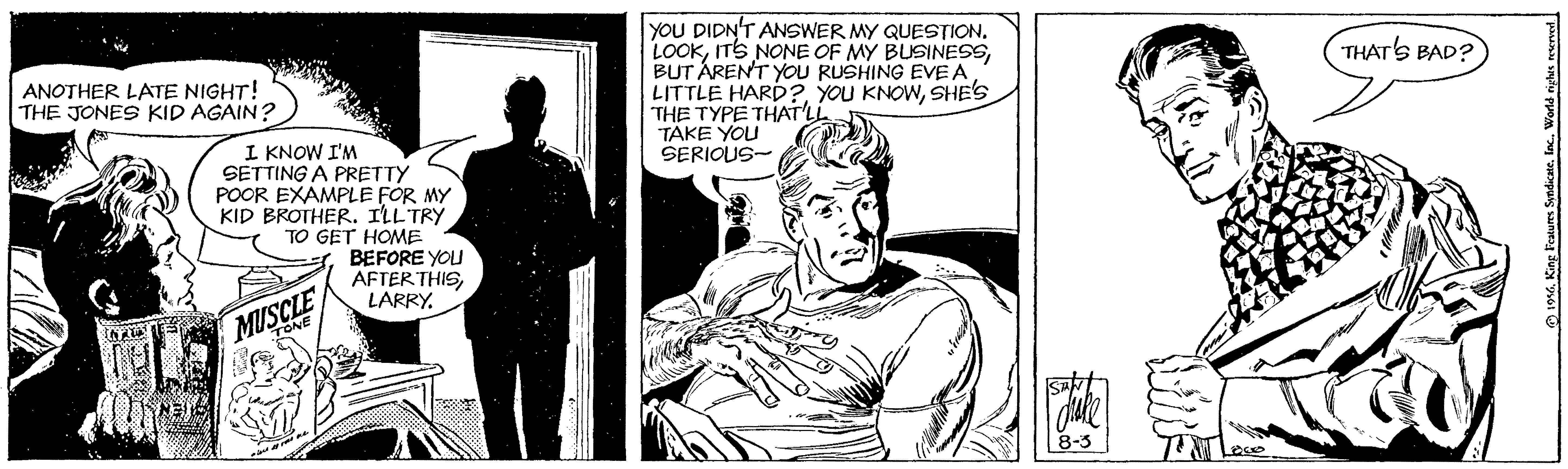 Heart Of Juliet Jones Comic Strip 1956-08-03 | Comics Kingdom
