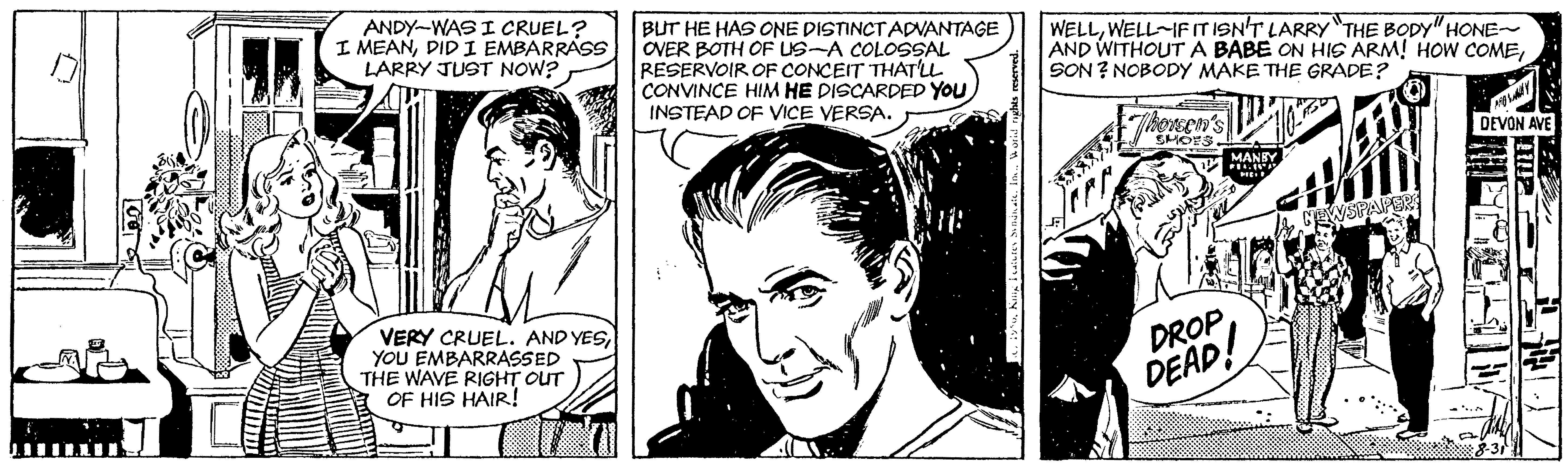 Heart Of Juliet Jones Comic Strip 1956-08-31 | Comics Kingdom